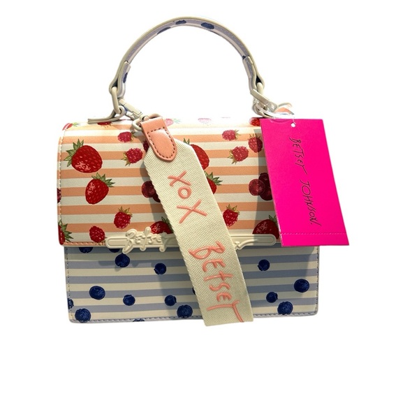 Betsey Johnson | Bags | Betsey Johnson Strawberry And Blueberry Handbag ...